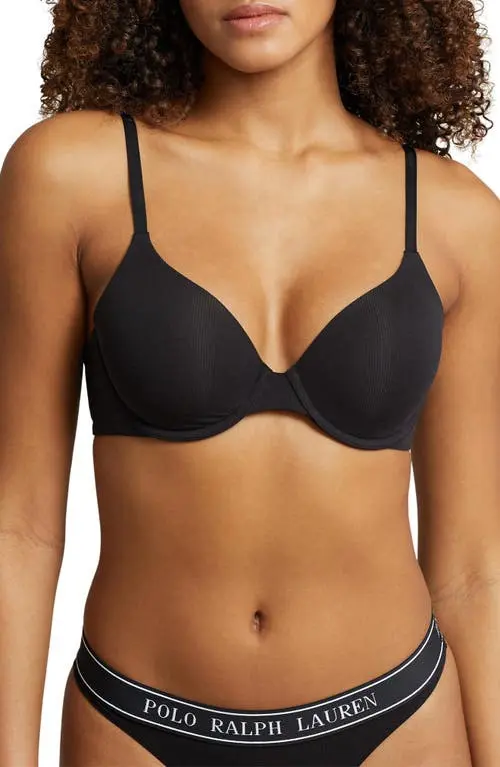 Polo Ralph Lauren Underwire T-shirt Bra - Onyx