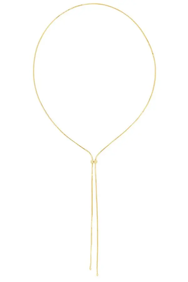 LOREN STEWART Bolo Pendant Necklace - Gold Vermeil
