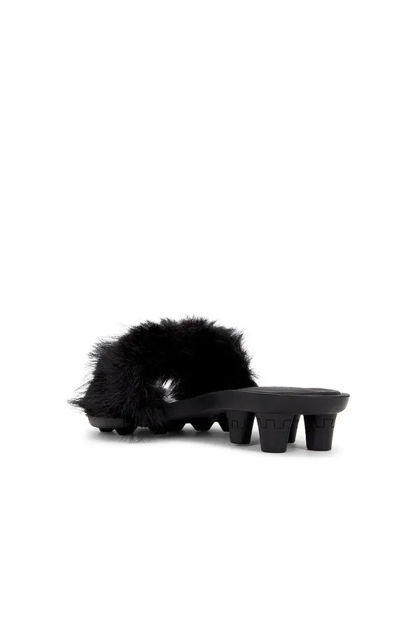 PUMA X Fenty Faux Fur Slide - Black