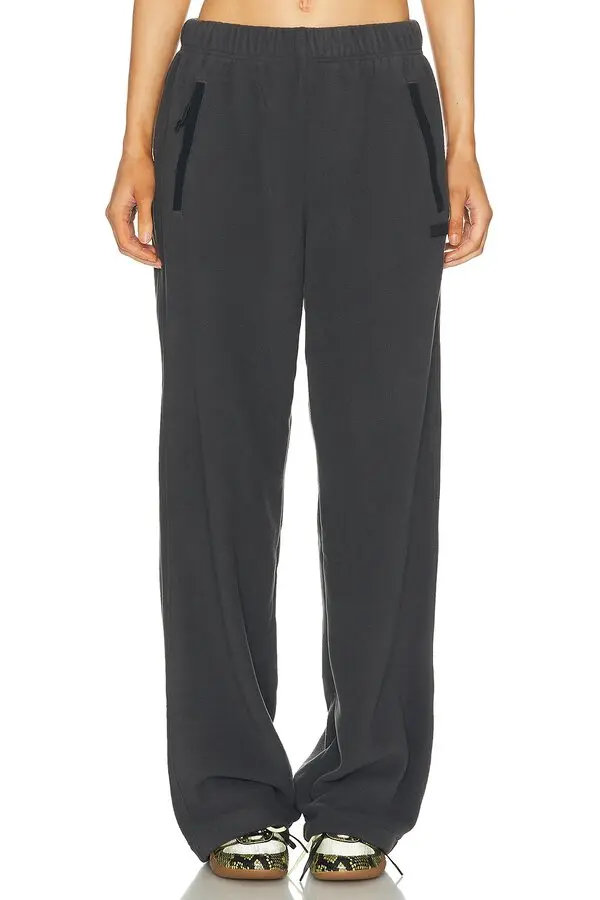 SKIMS Fleece Lounge Straight Leg Pant - Ash