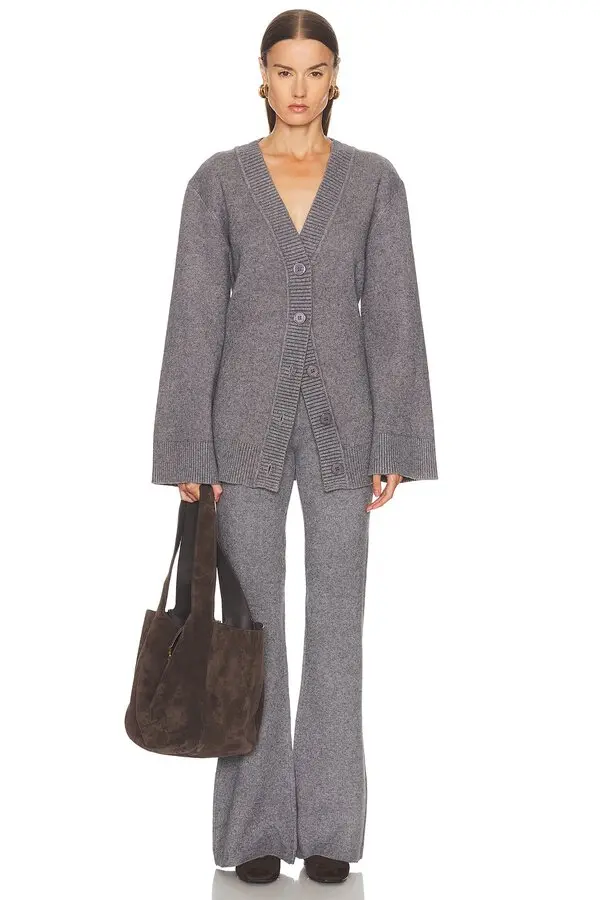 SEROYA Denise Cardigan - Medium Grey