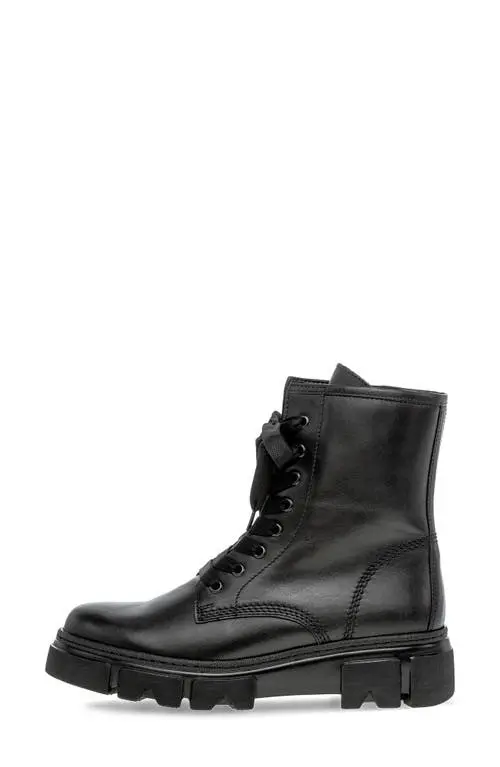 Gabor Leather Combat Boots