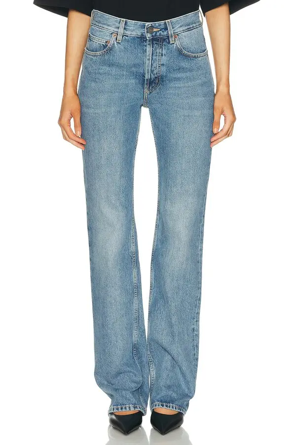 Saint Laurent Nico Straight Leg - Blue Bahama