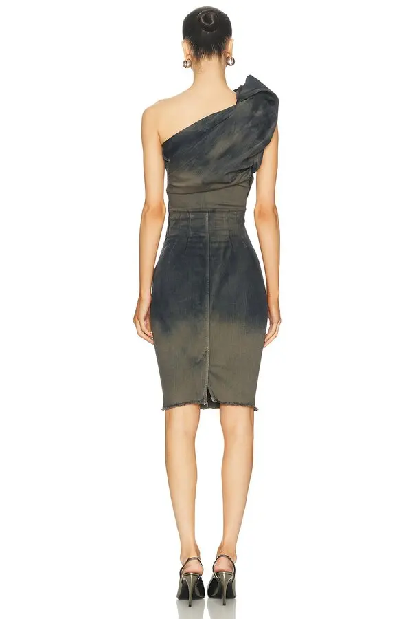 Rick Owens Twist Denim Dress