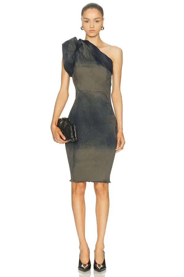 Rick Owens Twist Denim Dress