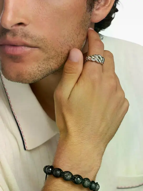 NIALAYA JEWELRY Sterling Curb Ring - Silver