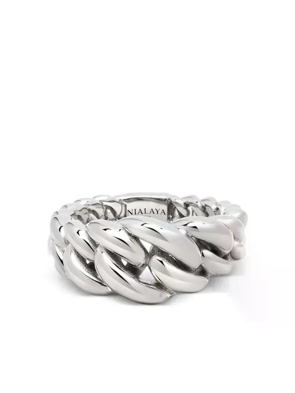 NIALAYA JEWELRY Sterling Curb Ring