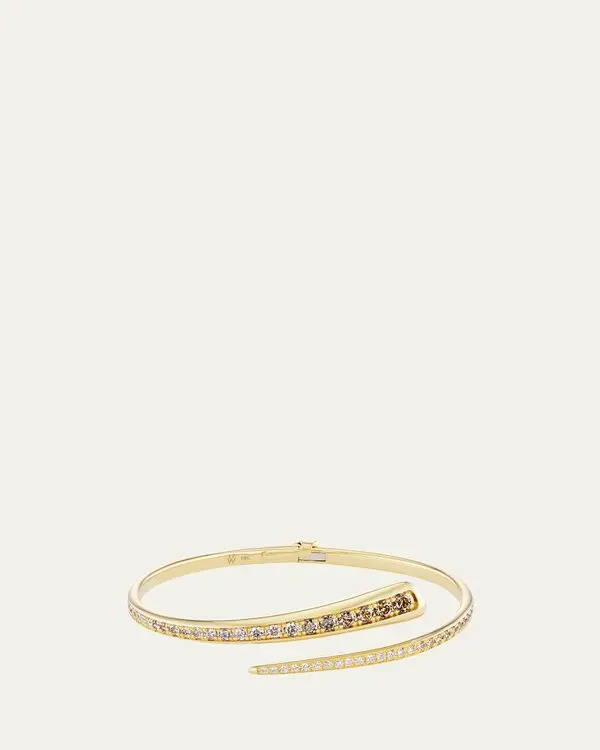 EMILY P. WHEELER 18k Gold And Diamond Wrap Bracelet - Yellow
