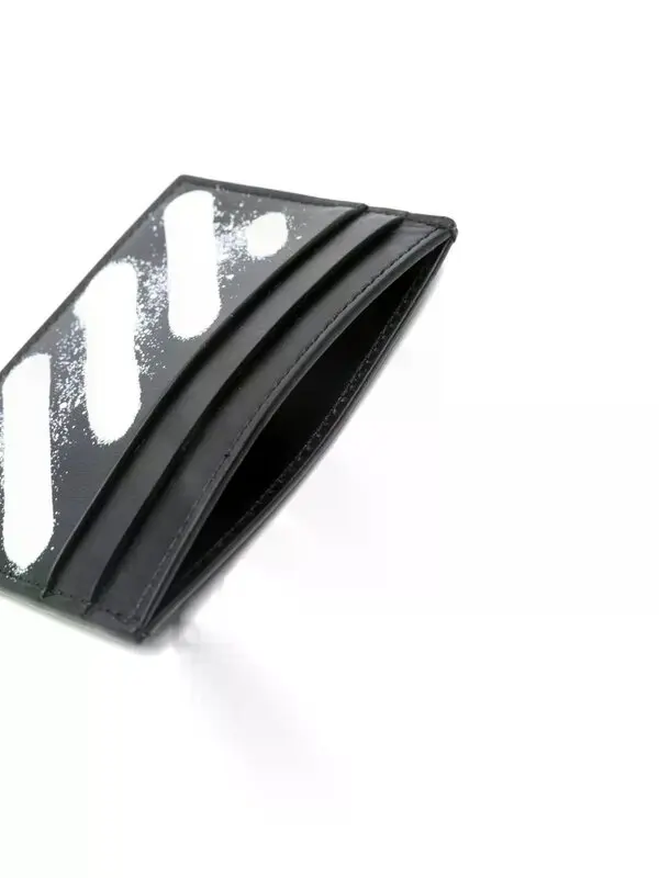 Off-White Diagonal Spray Stripe Cardholder