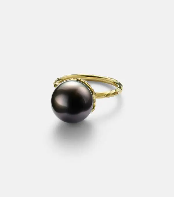 OCTAVIA ELIZABETH Orb 18kt Ring With Pearl And Diamonds - Gold