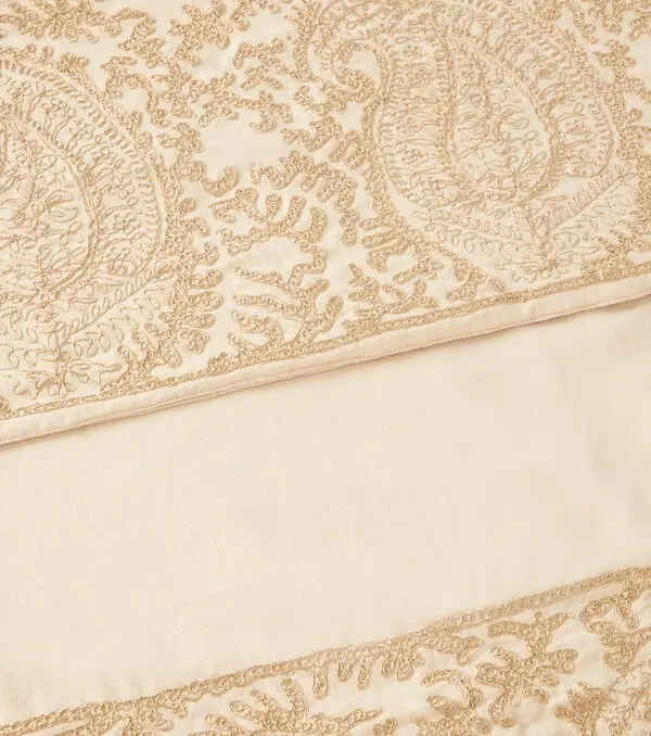 LES-OTTOMANS Embroidered Cotton Tablecloth