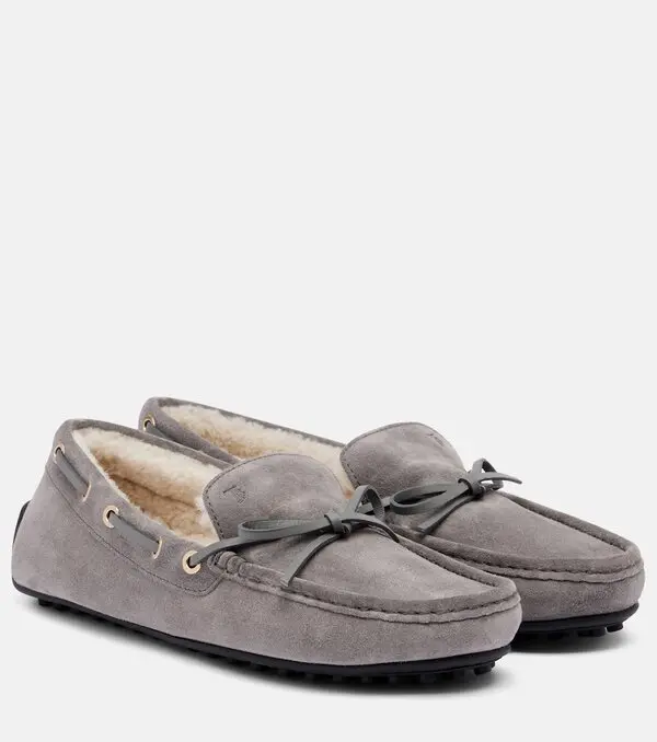 TOD'S Gommino Boat Shoes - Grey