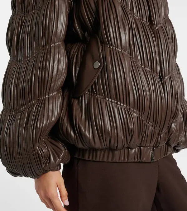 ROTATE BY BIRGER CHRISTENSEN Pleated Bomber Jacket