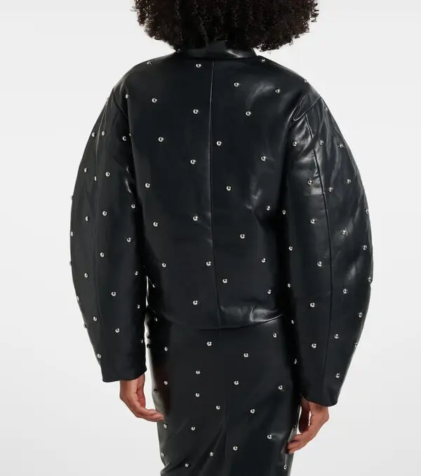 ROTATE BY BIRGER CHRISTENSEN Studded Puffer Jacket