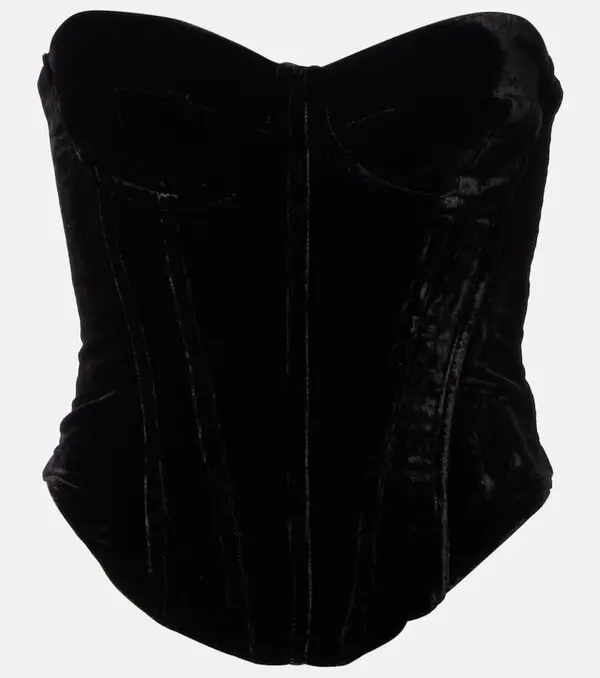 Remain Birger Christensen Velvet Bustier