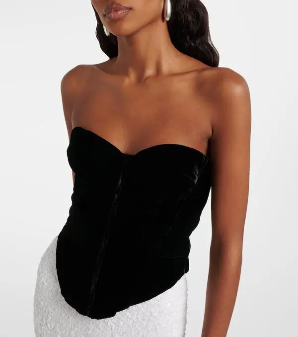 Remain Birger Christensen Velvet Bustier