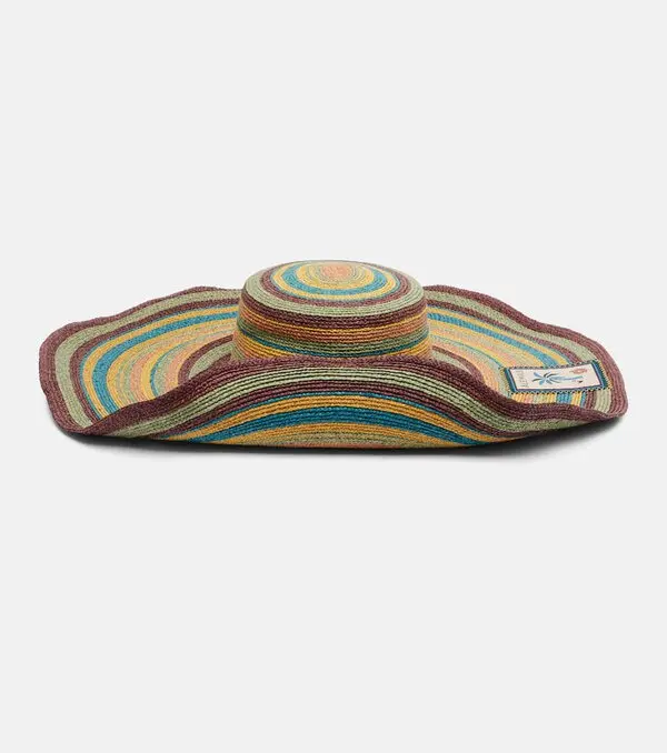 ALEMAIS Alémais Dusk Striped Raffia Sun Hat - Multicoloured