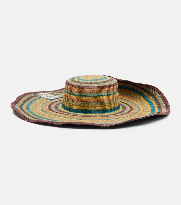 ALEMAIS Alémais Dusk Striped Raffia Sun Hat