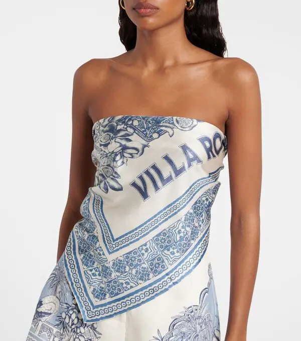 ALEMAIS Al�mais Villa Romantica Silk Scarf
