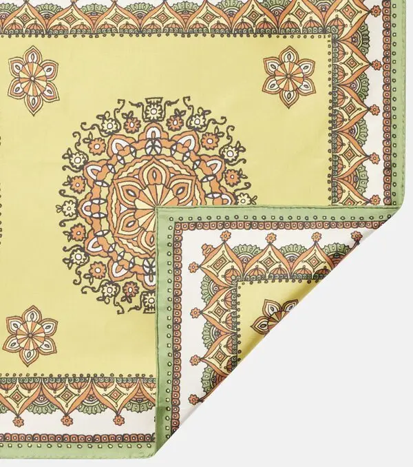ALEMAIS Al�mais Contina Tiles Silk Scarf