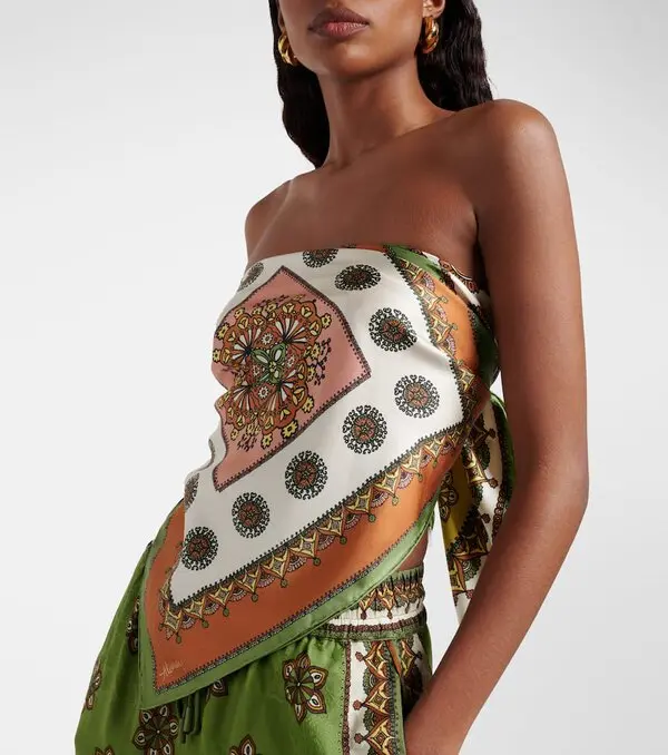 ALEMAIS Al�mais Contina Tiles Silk Scarf