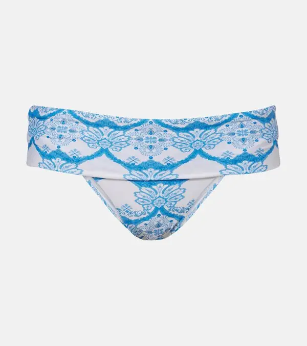 Melissa Odabash Brussels Printed Bikini Bottom - White
