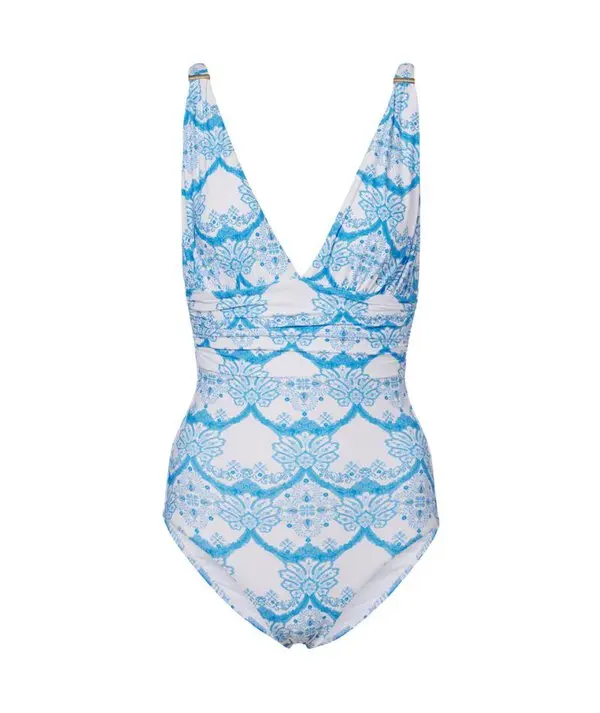 Melissa Odabash Panera Printed One-piece Swimsuit - White