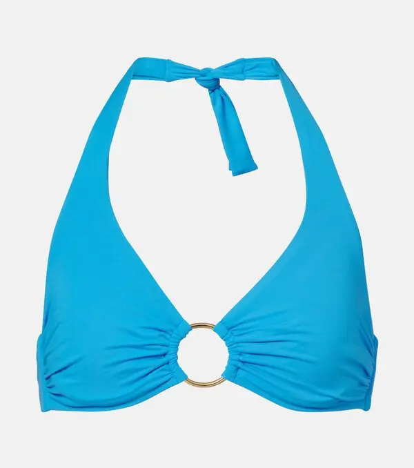 Melissa Odabash Brussels Ring-detail Bikini Top - Blue