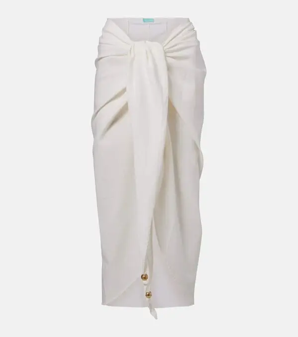 Melissa Odabash Winnie Cotton And Linen Beach Cover-up - White