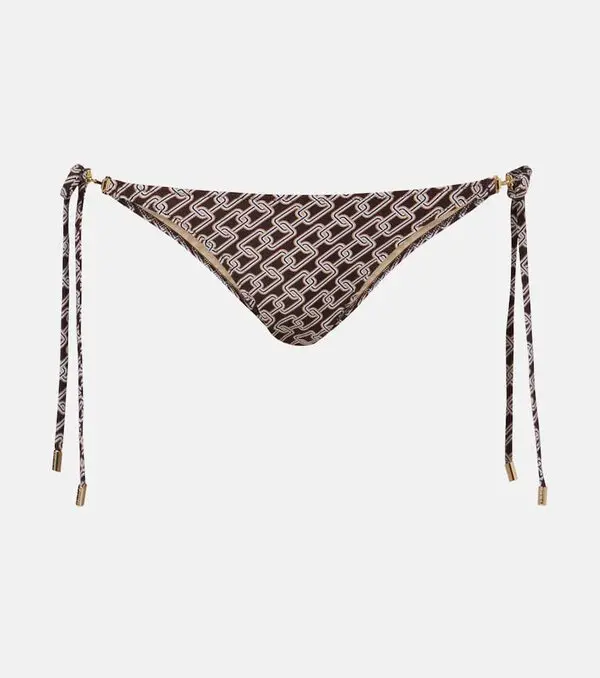 Melissa Odabash Menorca Printed Bikini Bottoms - Brown