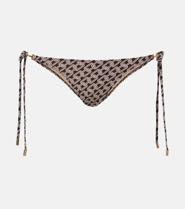Melissa Odabash Menorca Printed Bikini Bottoms - Brown