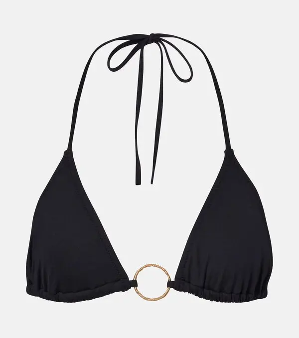 Melissa Odabash Miami Ring-detail Bikini Top - Black
