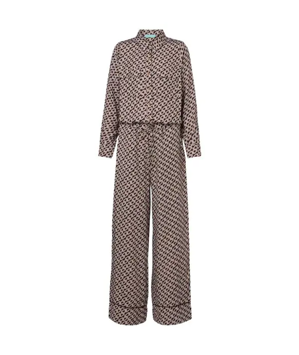 Melissa Odabash Una Printed Jumpsuit - Brown