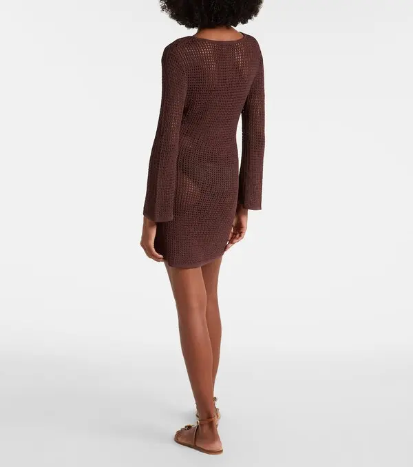 Melissa Odabash Ellis Keyhole Scalloped Minidress
