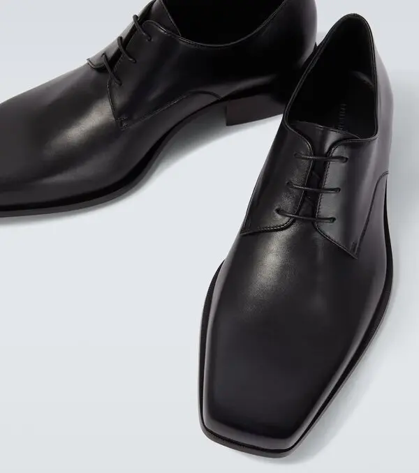 Balenciaga Concorde Leather Derby Shoes
