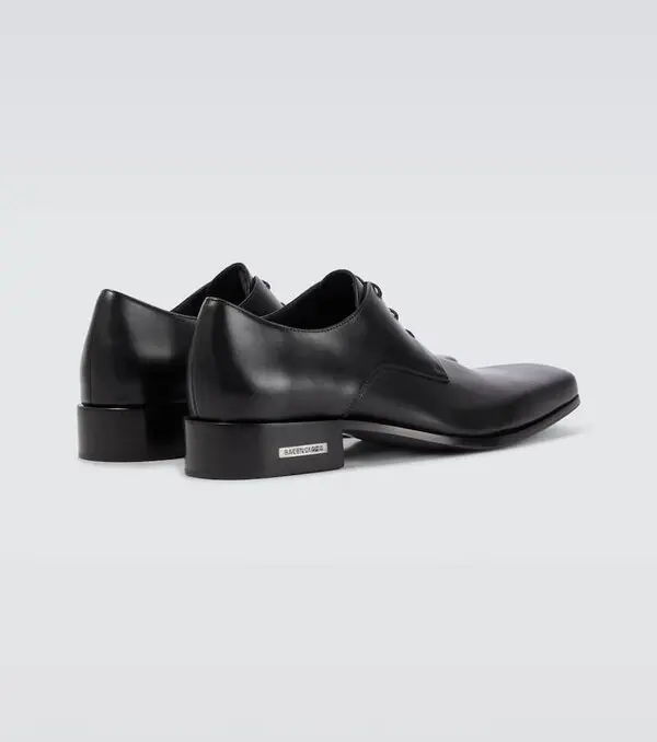 Balenciaga Concorde Leather Derby Shoes