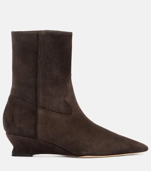 Le Monde Beryl Suede Ankle Boots - Brown
