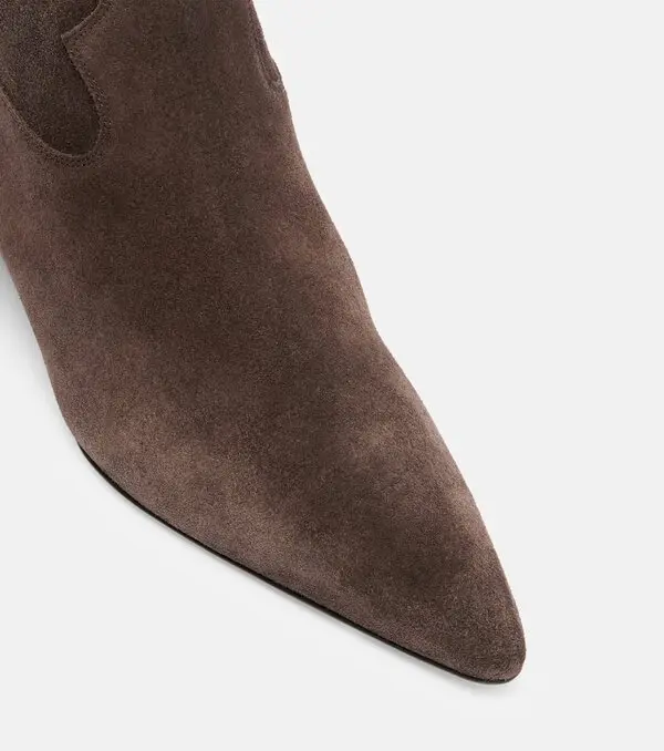 Le Monde Beryl Suede Ankle Boots - Brown