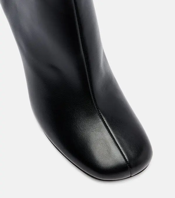 Le Monde Beryl Leather Ankle Boots - Black