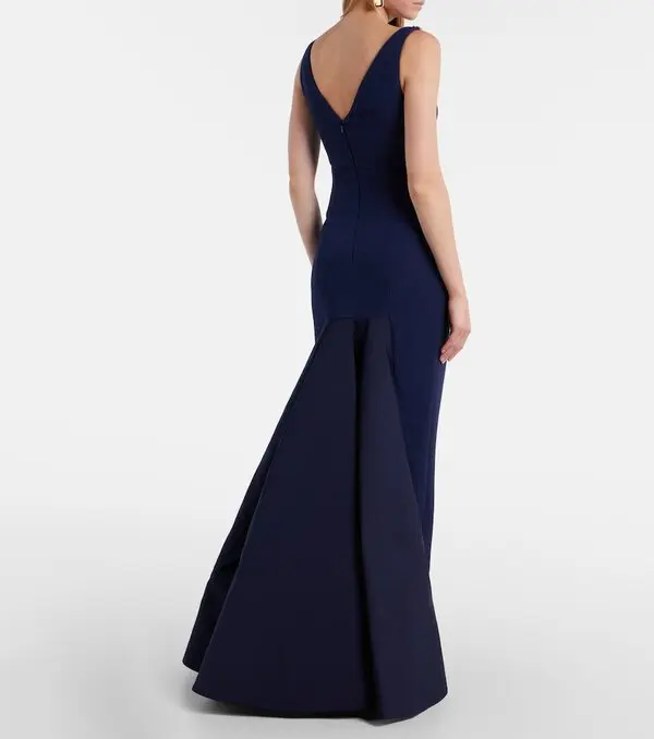 Safiyaa Sloane Embellished Crêpe Gown