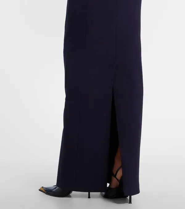 Safiyaa Lacin Embellished Crêpe Gown
