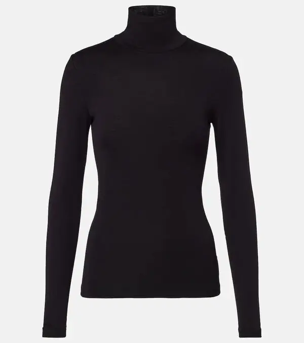 Loro Piana Virgin Wool Turtleneck Sweater - Black