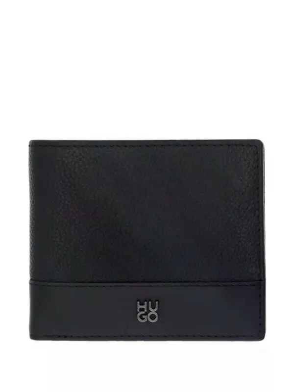 Hugo Logo-plaque Wallet - Black