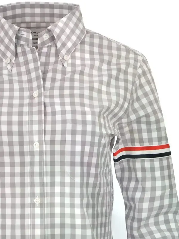 Thom Browne Gingham Shirt With Armbands