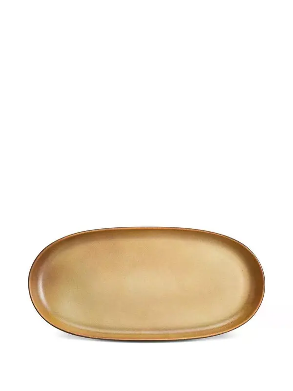 L'Objet Small Terra Oval Plate - Brown