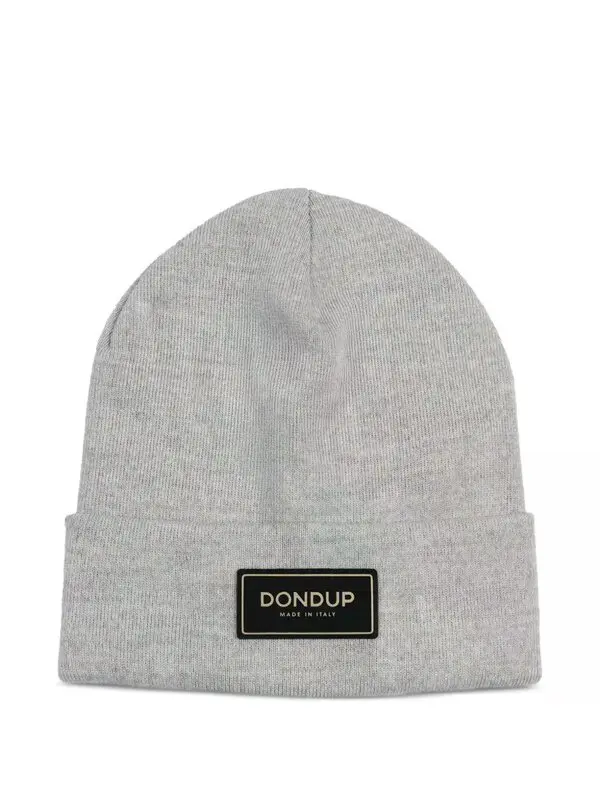 DONDUP Logo-plaque Beanie - Grey