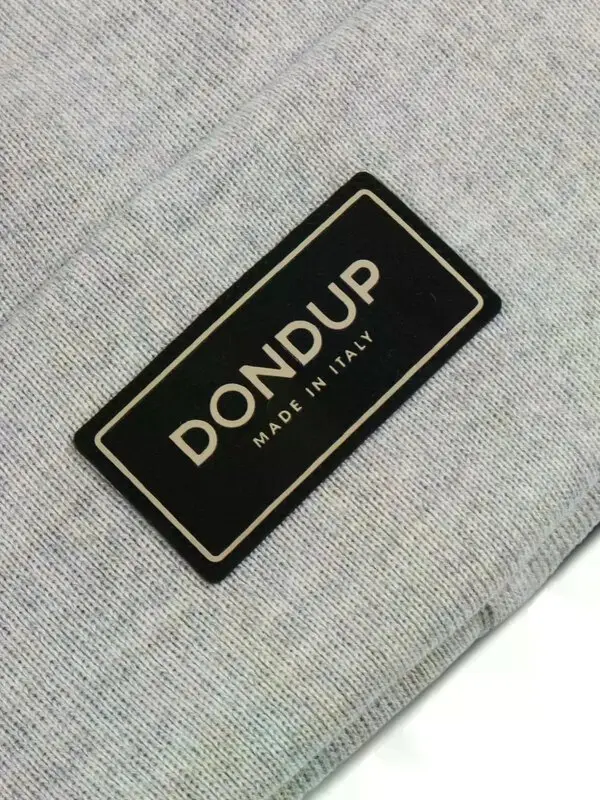 DONDUP Logo-plaque Beanie - Grey