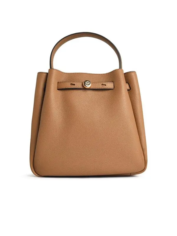 Tory Burch Small Romy Leather Bucket Bag - Brown