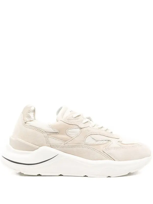 D.a.t.e. Fuga Shiny Sneakers - Bi Beige