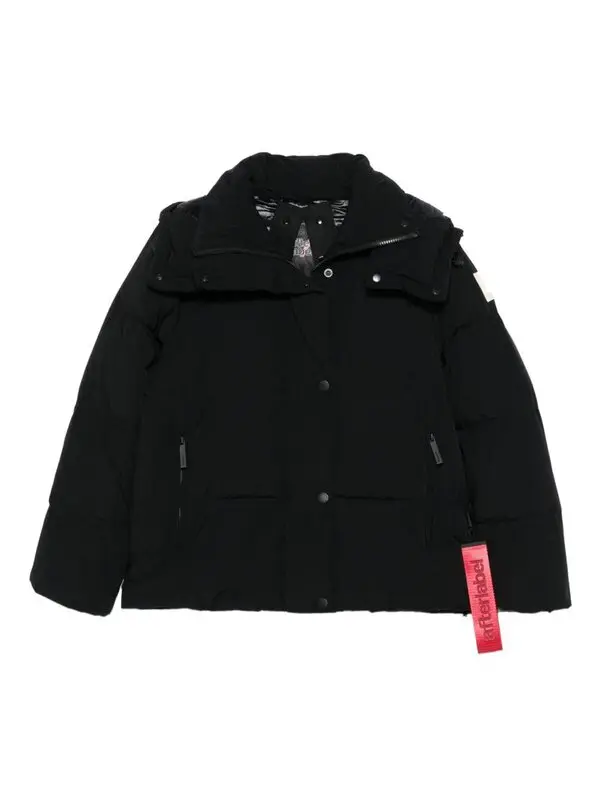 AFTER/LABEL Quilted Down Jacket - Black